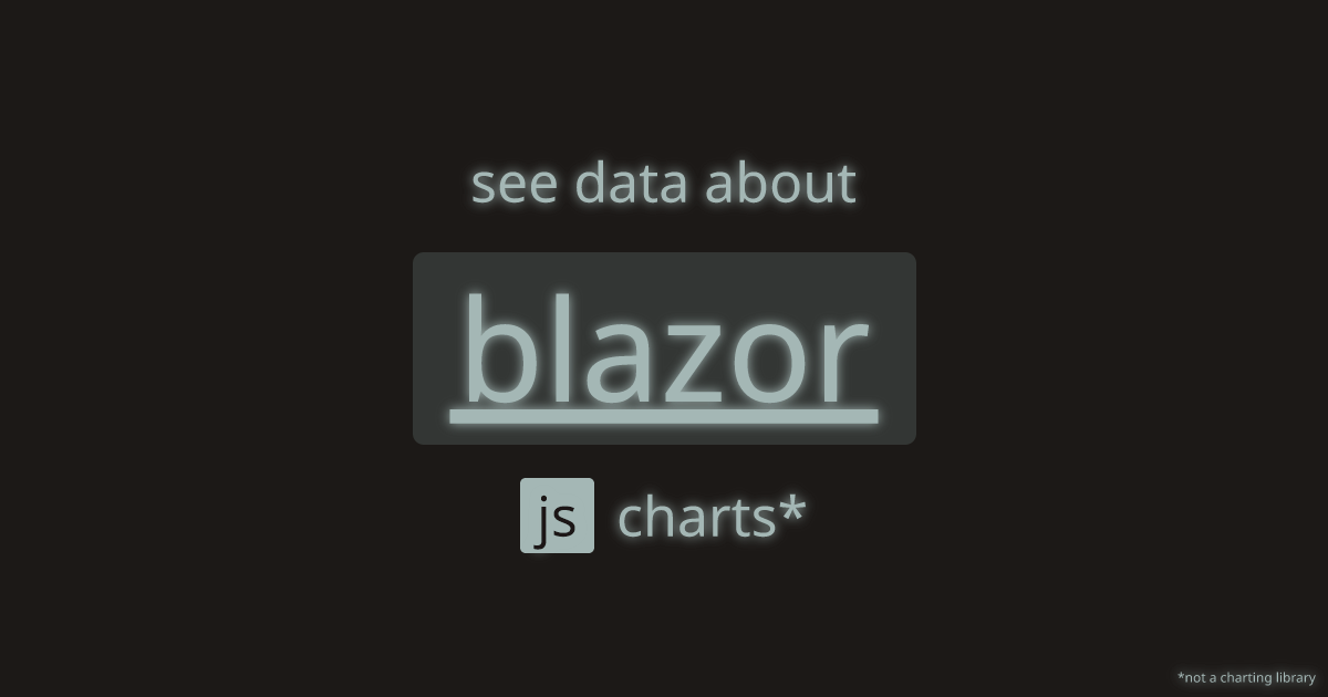Blazor Framework - JS Charts