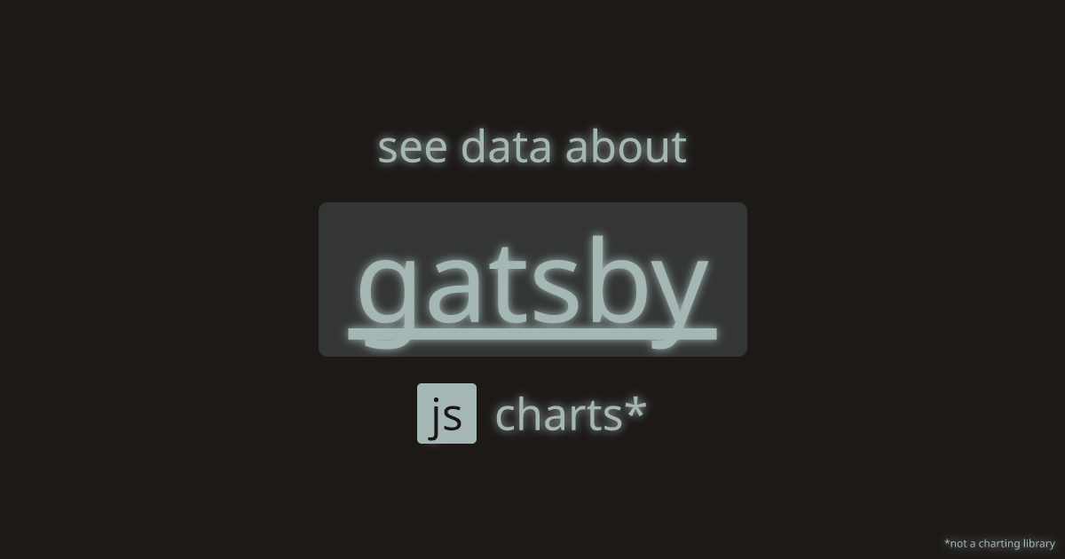 Gatsby Framework - JS Charts
